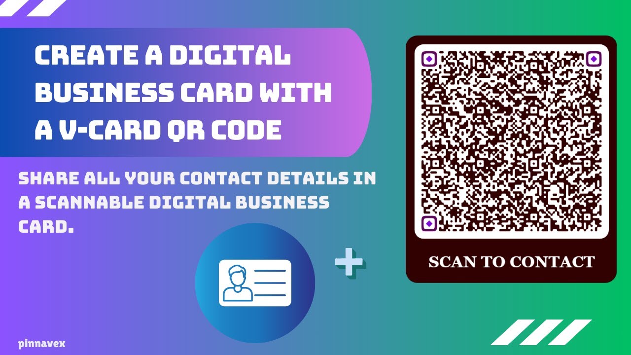 How to Create a Professional vCard QR Code | Easy Tutorial for Networking - YouTube