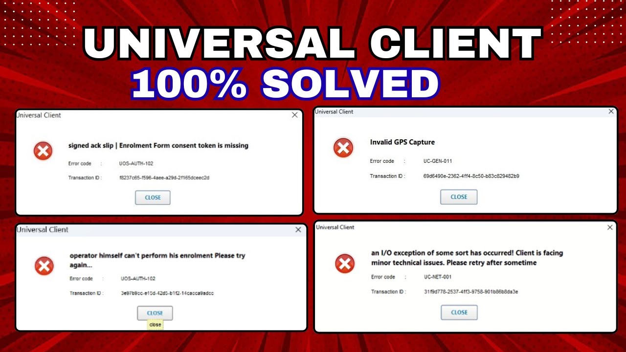 signed ack silp | Enrolment From consent token is missing | Universal ...