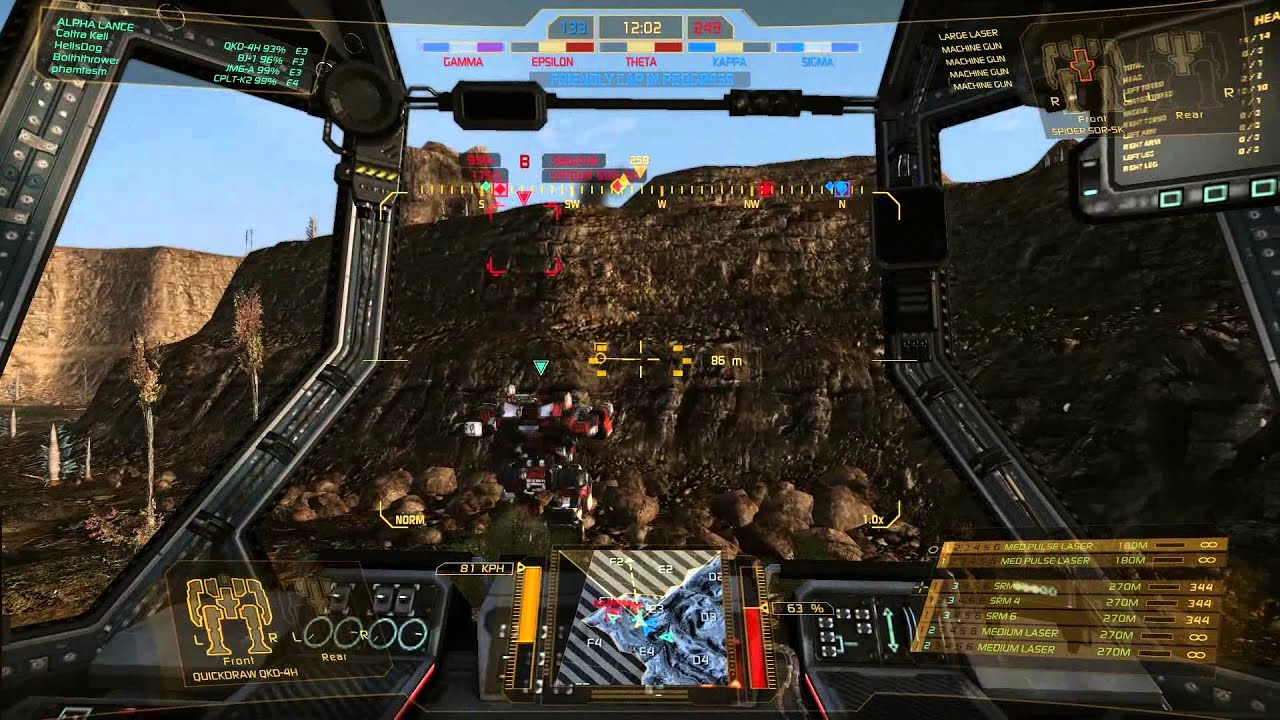 A.C.E.S :: MechWarrior Online :: QuickDraw-4H Gameplay 1 - YouTube