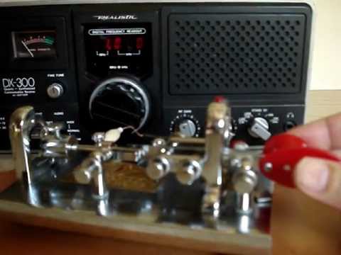 Realistic DX-300 Morse Key input to practice the Code - YouTube
