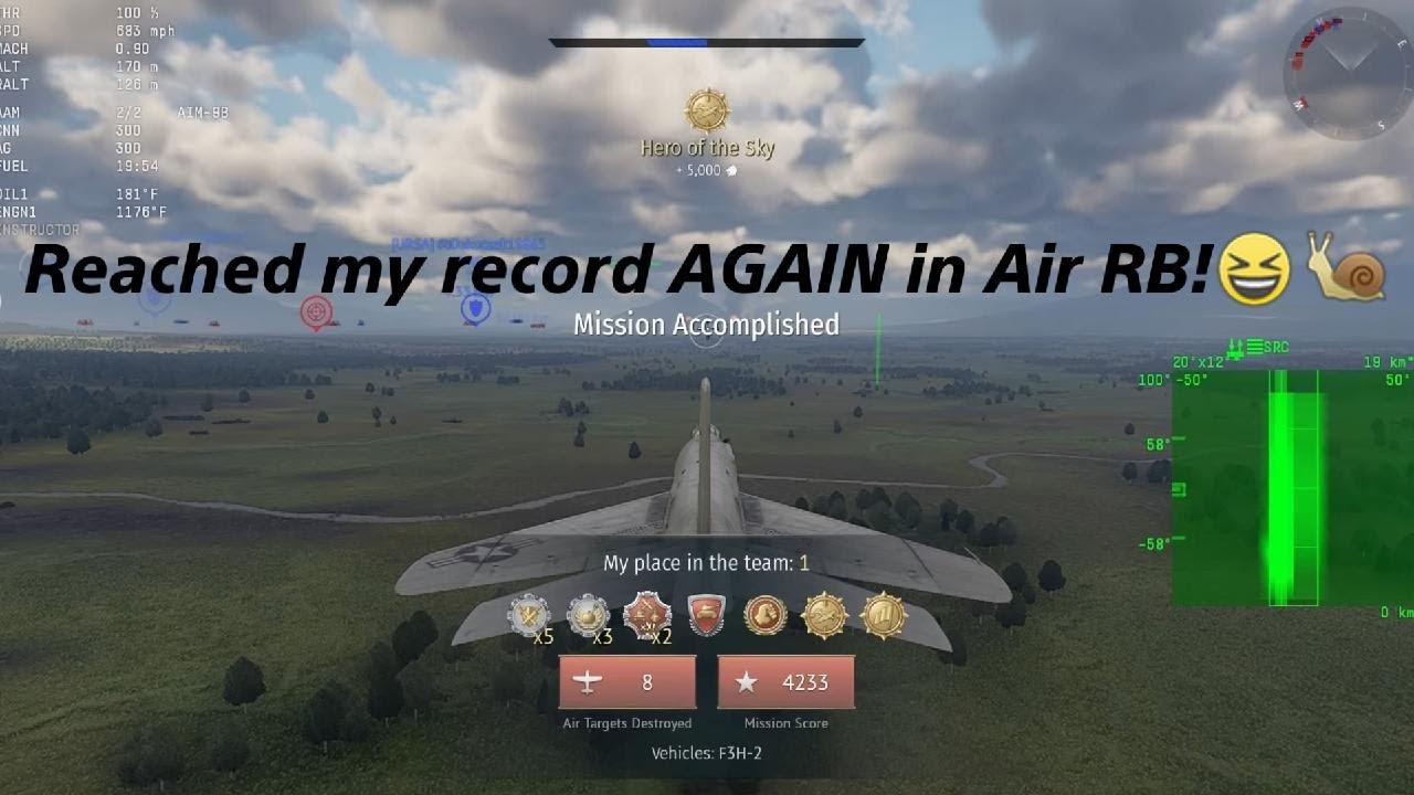 I reached my highest kill count record in Air RB AGAIN!!! - YouTube