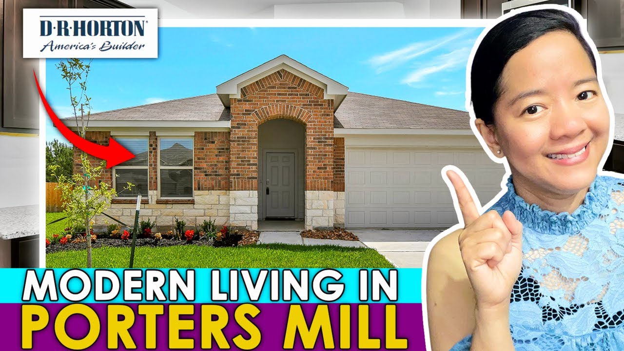 Porters Mill | DR Horton | E40L Plan | New Caney | Houston Texas - YouTube