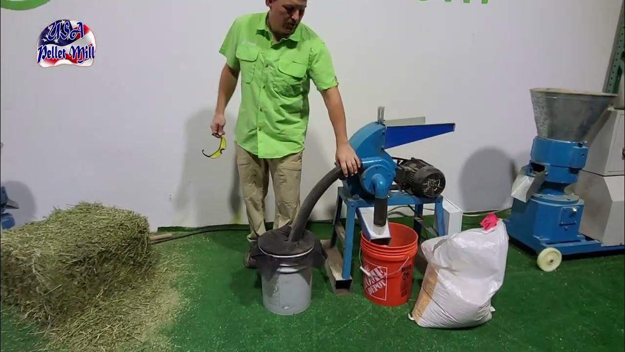 158 Hammer Mill Crushing Corn To Nearly Flour Form Youtube
