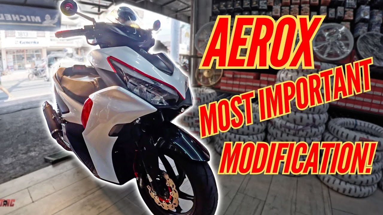 AEROX BIG DISC and BRAKE CALIPER MODIFICATION | JMAC RIDING LOUD AEROX ...