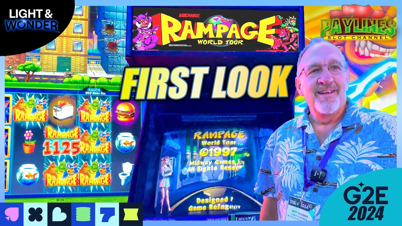 ARCADE LEGEND JEFF NAUMAN UNVEILS NEW RAMPAGE SLOT MACHINE WITH LIGHT ...