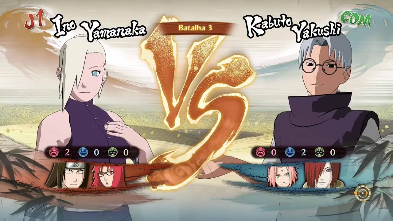 Naruto Storm 4 Dublado PT-BR Ino, Neji e Karin vs Kabuto, Sakura e ...
