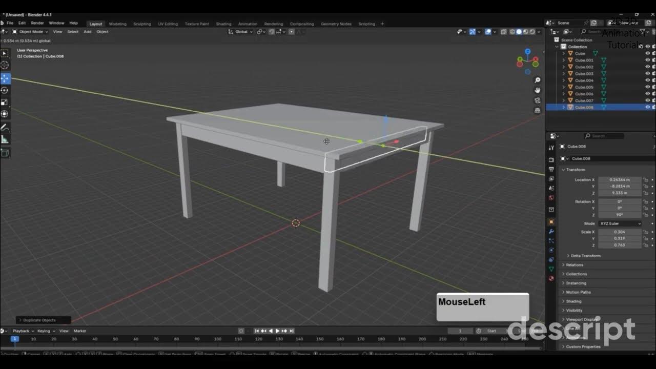 Blender Tutorial | Basics in Blender | Begineer Tutorial | 3D modeling ...