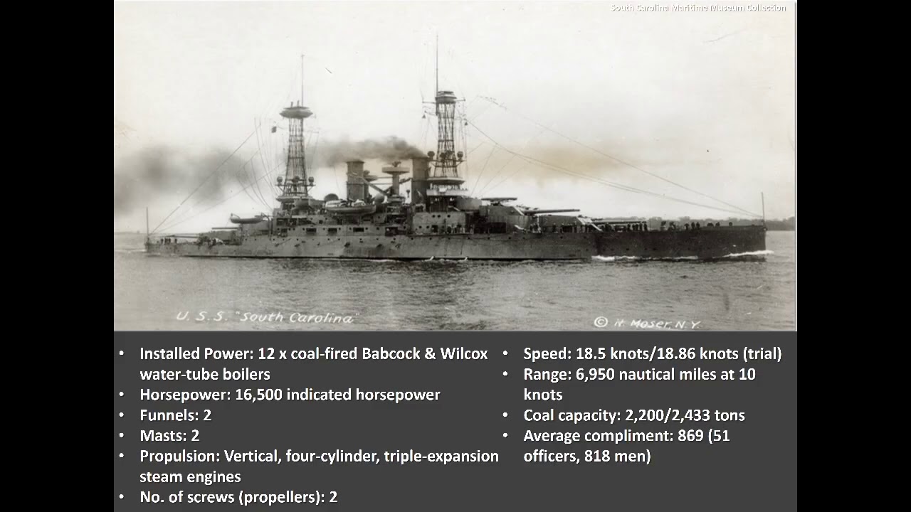 USS South Carolina: America's First Dreadnought - YouTube