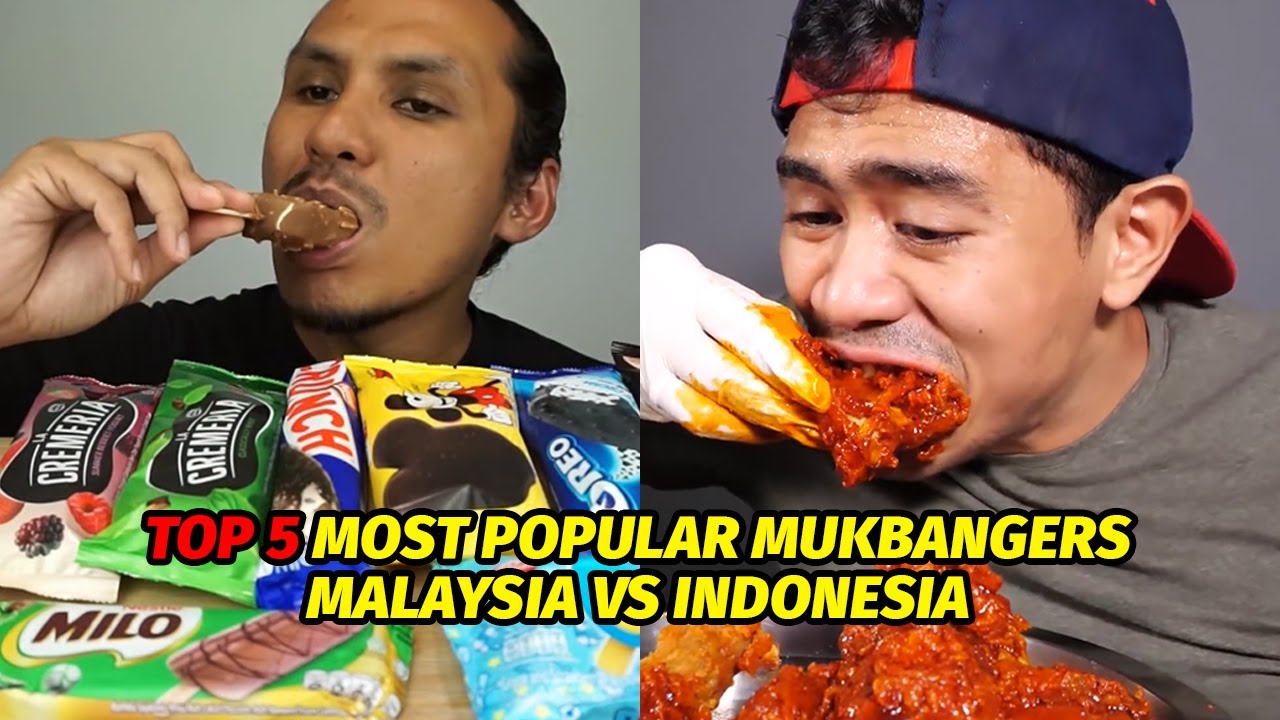 Top 5 Most Popular MUKBANGERS MALAYSIA VS INDONESIA - YouTube