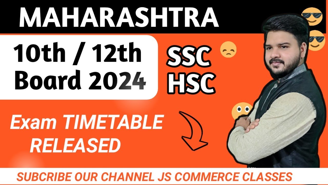 Timetable Board Exam 2024 |SSC HSC Maharashtra Board exam 2024 ...