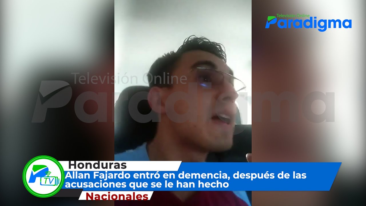 Allan Fajardo entró en demencia, después de las acusaciones que se le ...