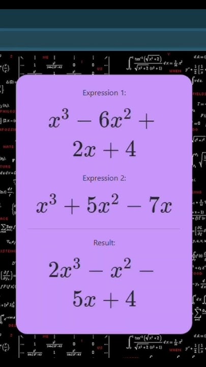 Python Based Mathematics Calculator For Algebra. #python #programming #web #algebra #coding ...