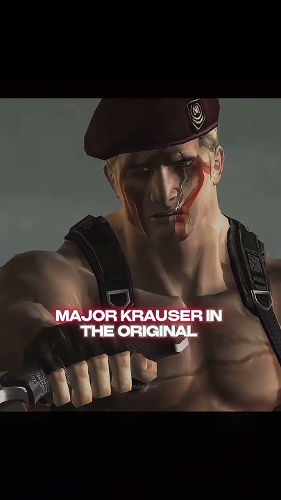 Major Krauser Original Vs Remake | Resident Evil 4 ⚔️ #shorts - YouTube
