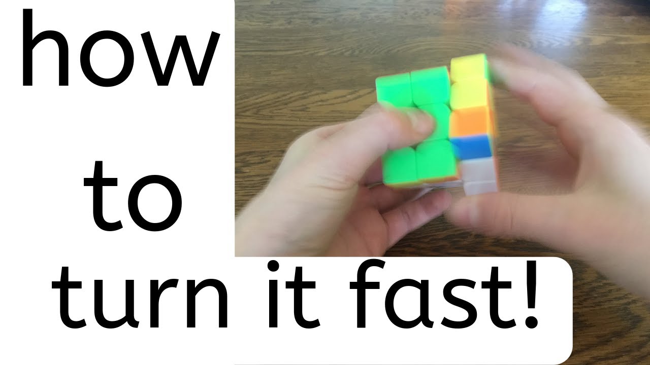 How to Turn a Rubik's Cube Faster! (Beginner Finger Tricks) - YouTube