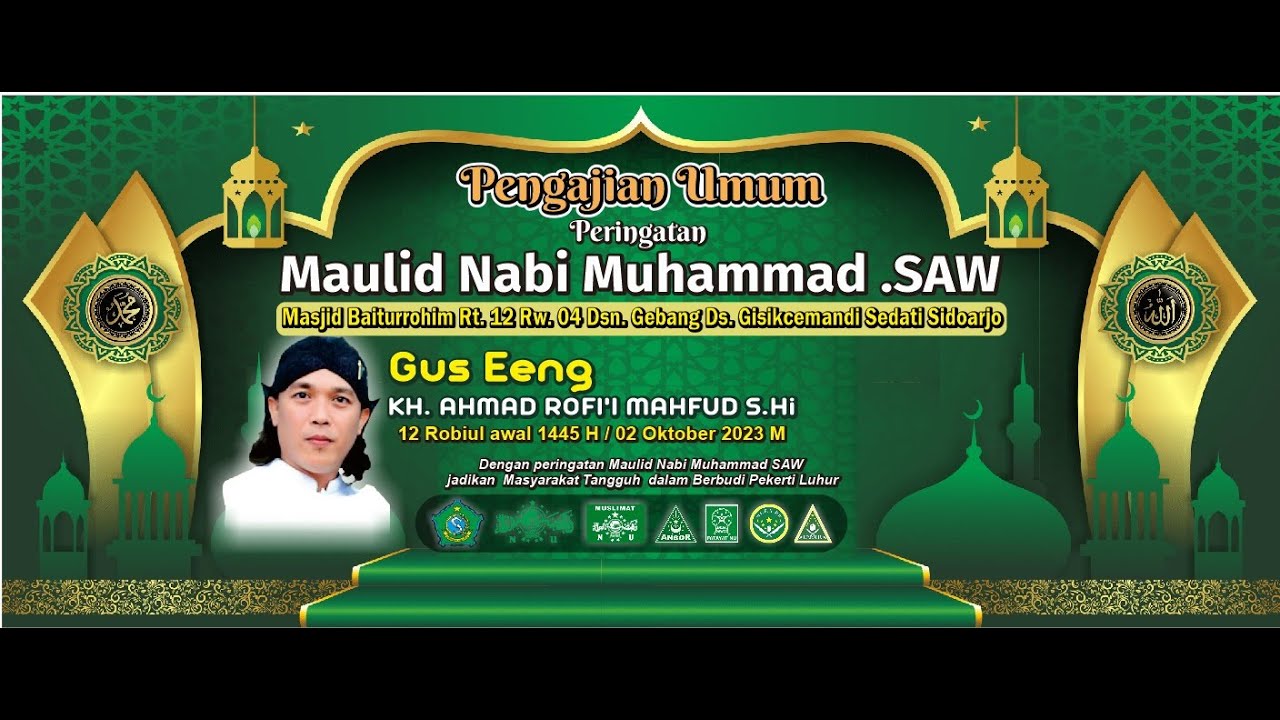[LIVE] PENGAJIAN UMUM BERSAMA KH. AHMAD ROFI'I MAHFUD S.Hi "GUS EENG ...