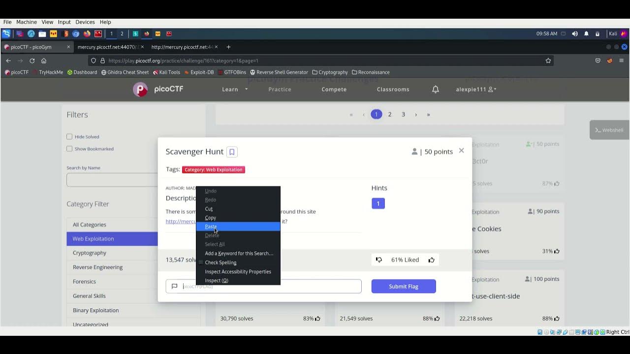 Scavenger Hunt | picoCTF - Web Exploitation - YouTube