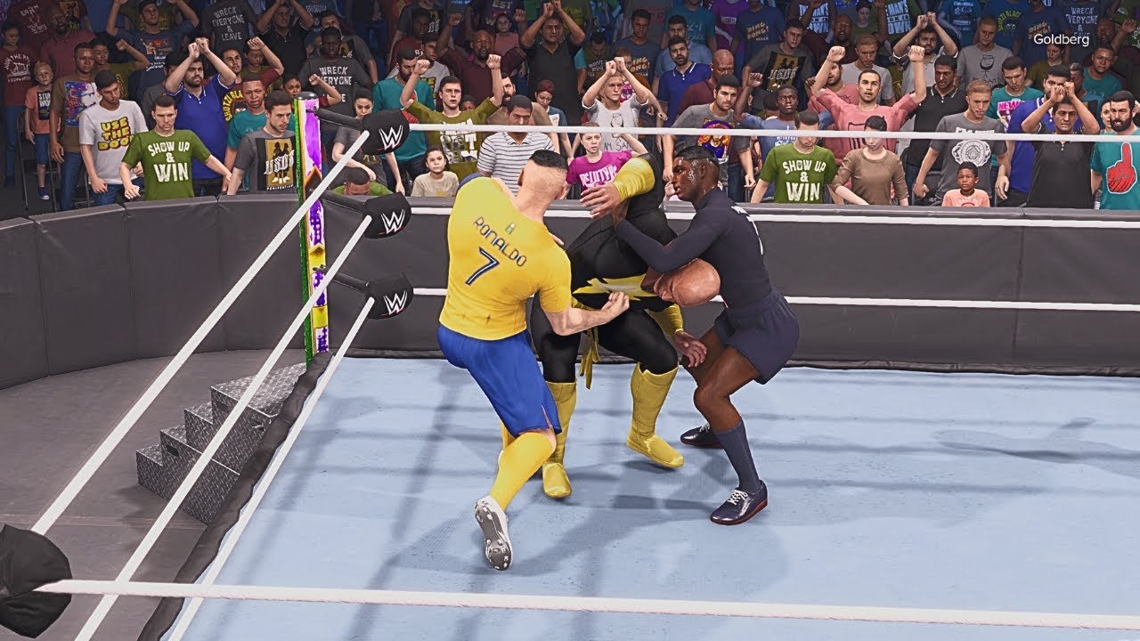 Ronaldo, Messi & Mbappe Vs. Superman, Batman & Black Adam - 3 on 3 ...