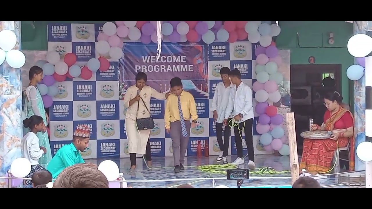 Janaki sec. boa. school Welcome Programme. - YouTube