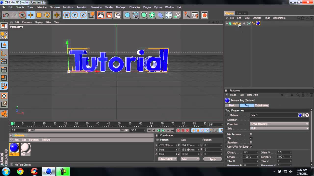 How To Make 3D Text In Cinema4D - YouTube