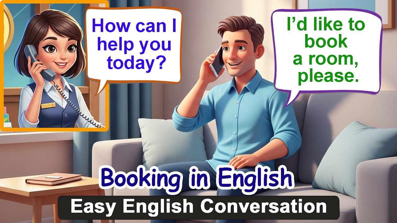 At a Hotel | English Conversation for Beginners | Booking a Room ...