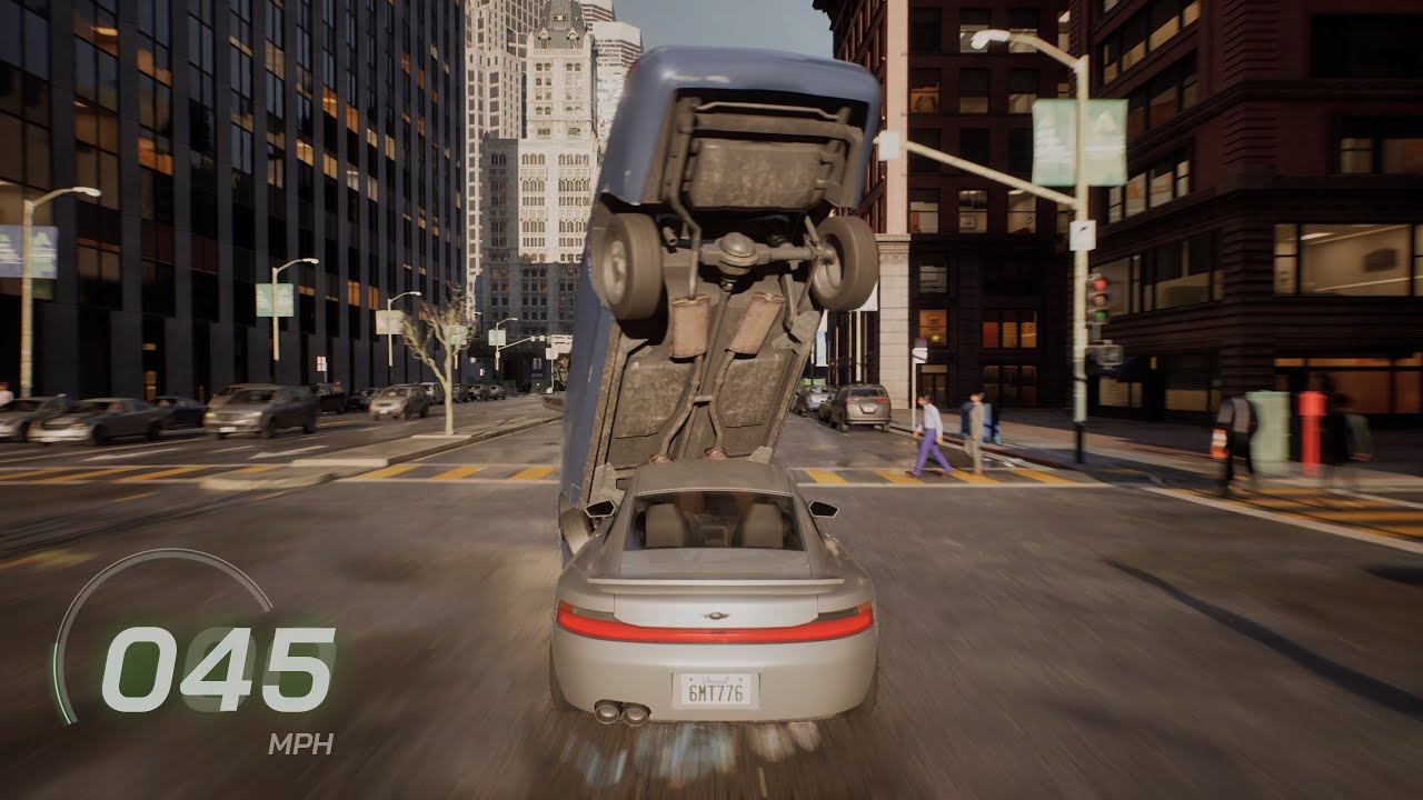 The Matrix Awakens Unreal Engine 5 Collision Test - YouTube
