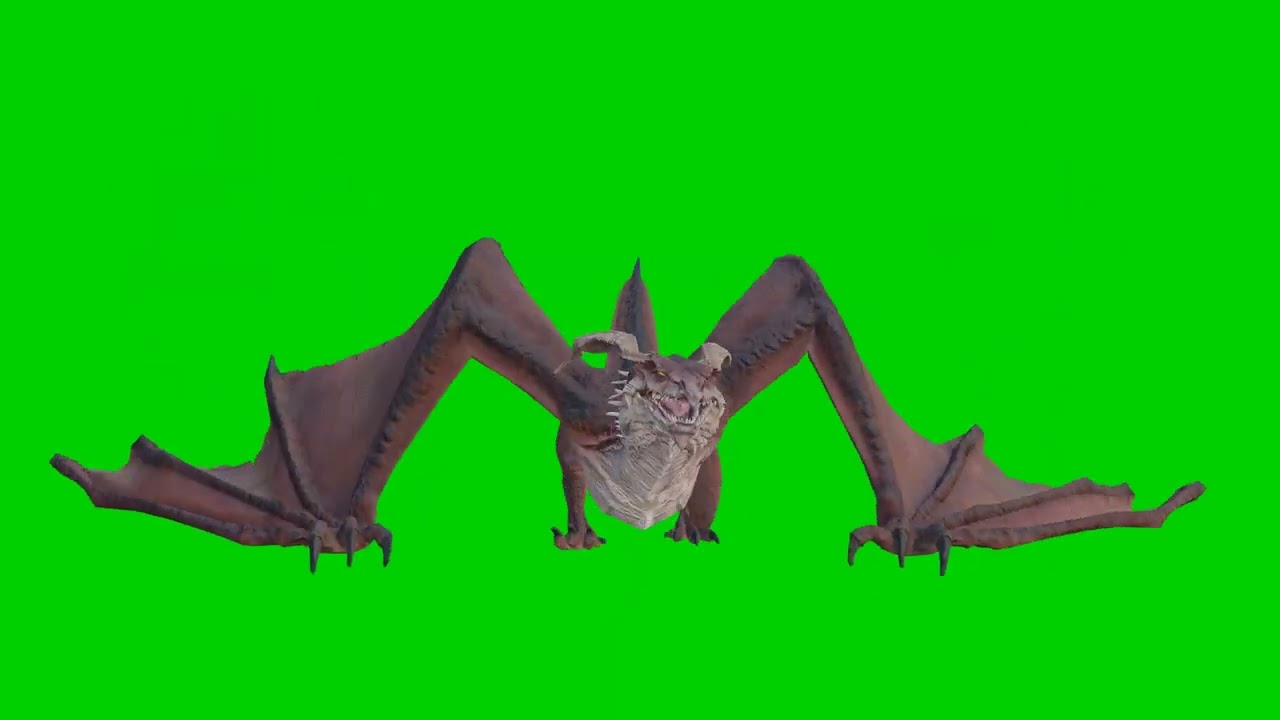 4K Dragon Green Screen - YouTube