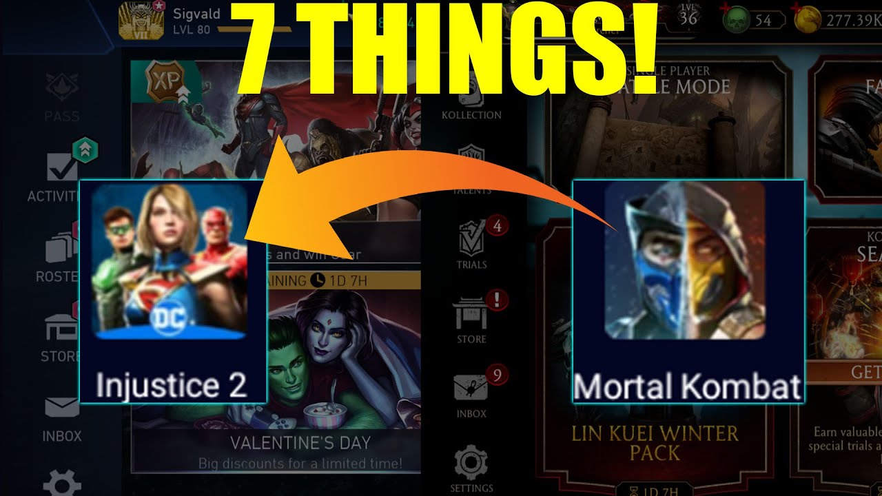 7 Mortal Kombat Things I Want To See In Injustice 2 Mobile - YouTube