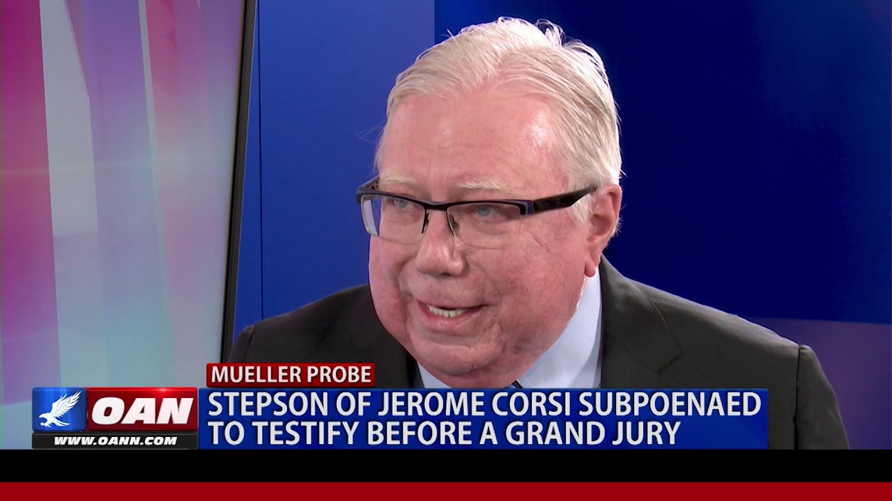 Stepson of Jerome Corsi subpoenaed to testify before a grand jury - YouTube