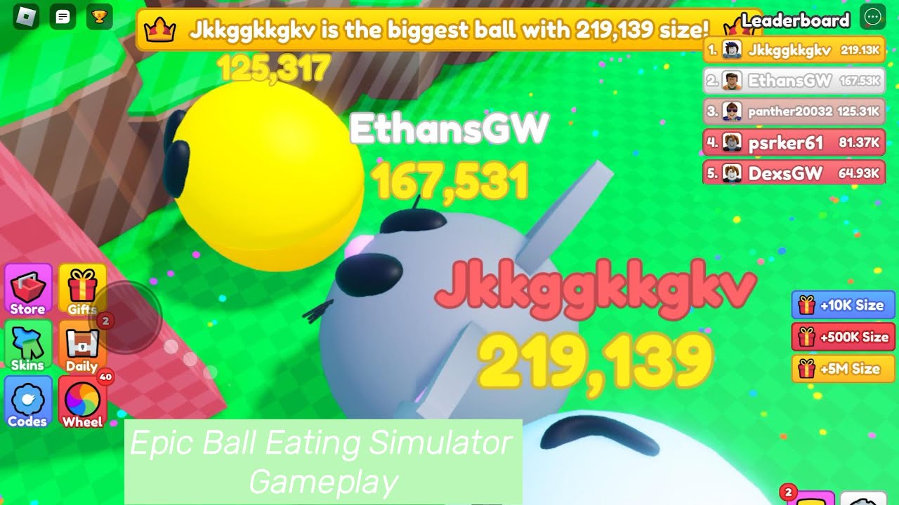 Roblox Ball Eating Simulator Game Play - YouTube