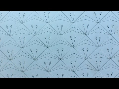 Very Easy Nakshi kantha Design.How to draw nokshi-নকশী কাথার ডিজাইন ...