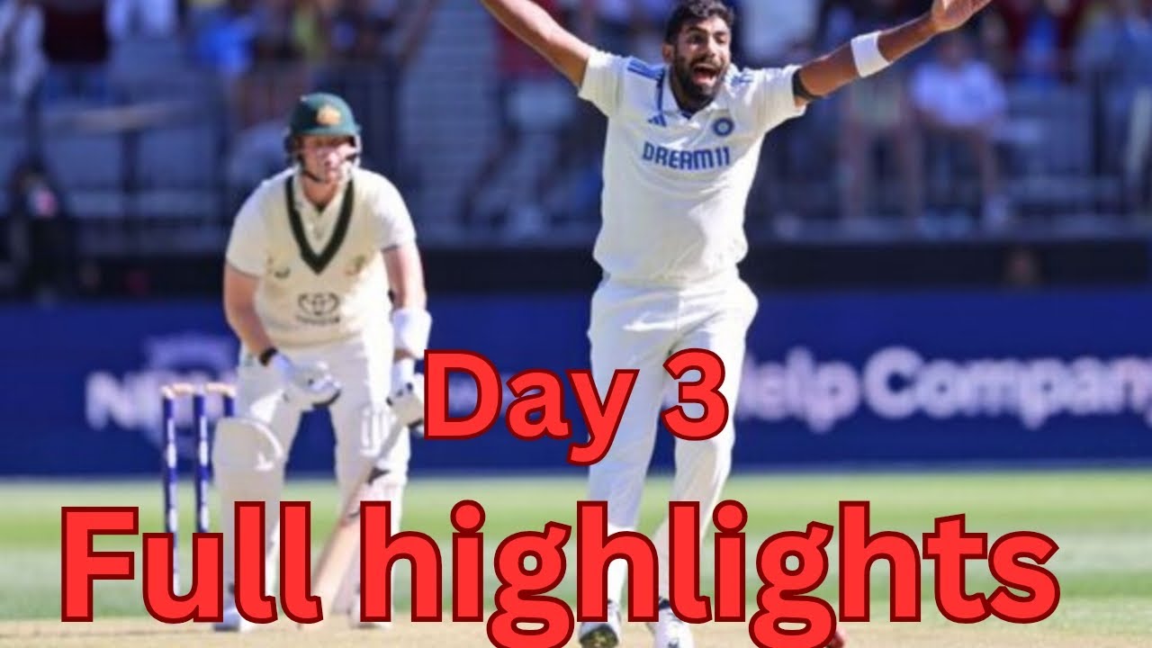 Ind vs Aus | Day 3 | Full highlights| - YouTube