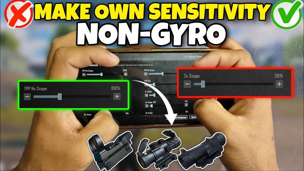 How to make your own non gyro sensitivity | non gyro sensitivity kaise banaye | non gyro setting ...
