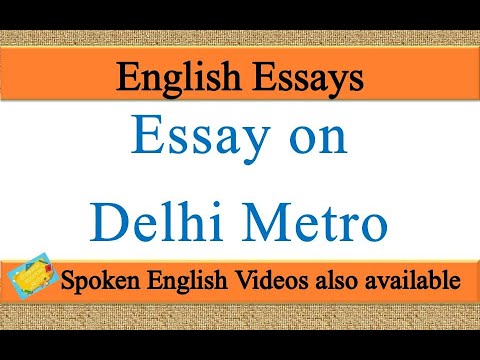 Write an essay on delhi metro in english | Essay writing on delhi metro ...