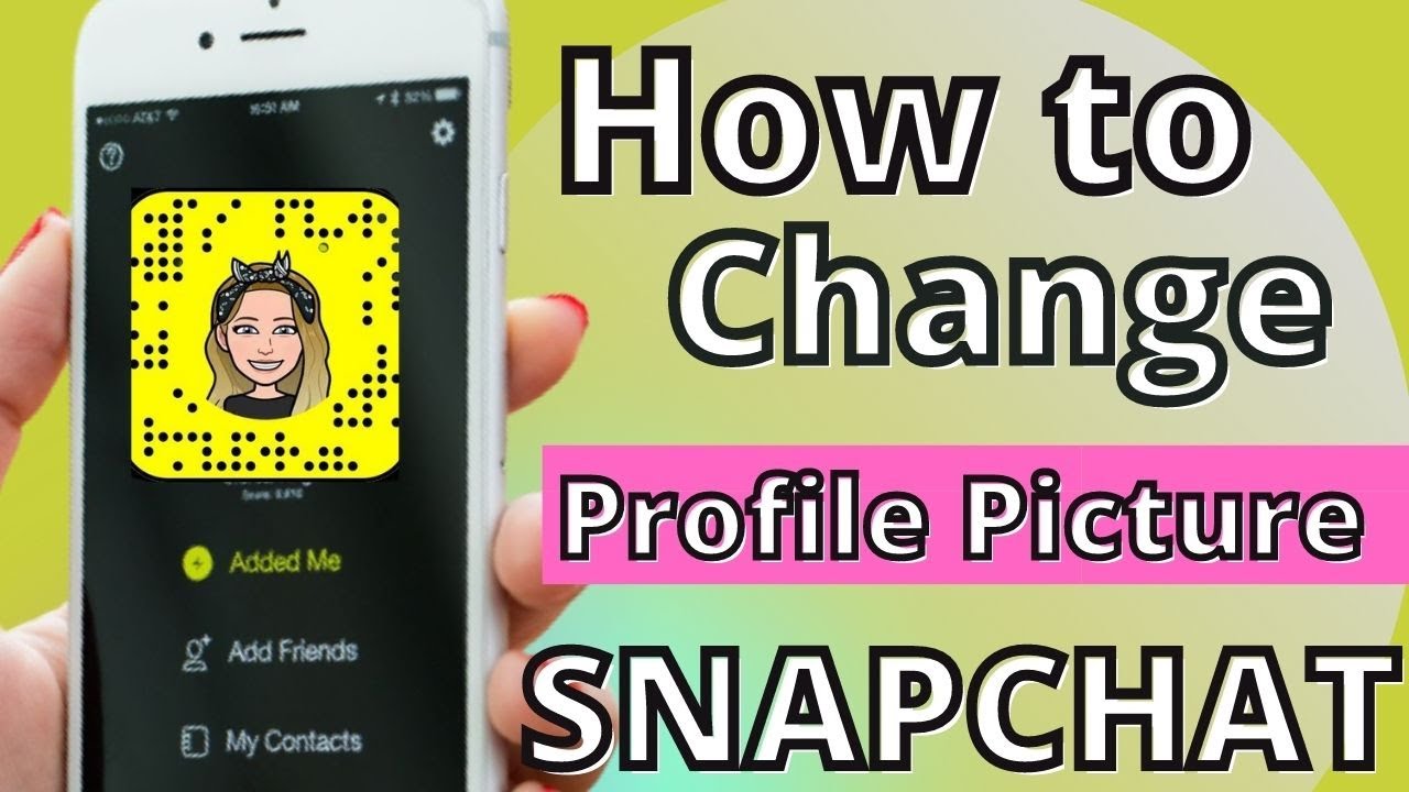 How to Change Snapchat Profile Picture - 2021 - YouTube