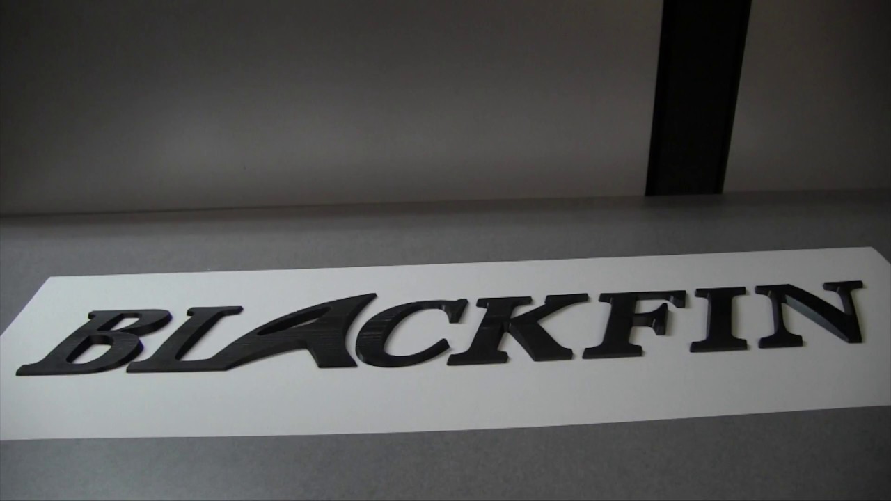 Blackfin Logo 3D Print - YouTube