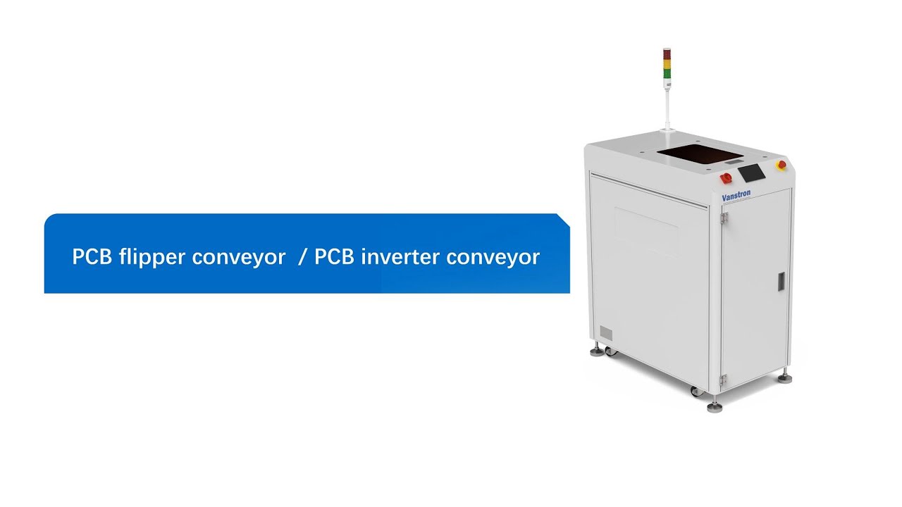 PCB flipper conveyor for SMT industry, PCB factory - YouTube