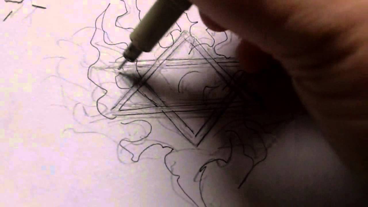 Pentagram sketching - Drawing Journal 59 - YouTube