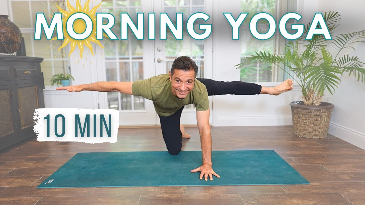 10 Minute Morning Yoga for Back, Booty & Core | David O Yoga - YouTube