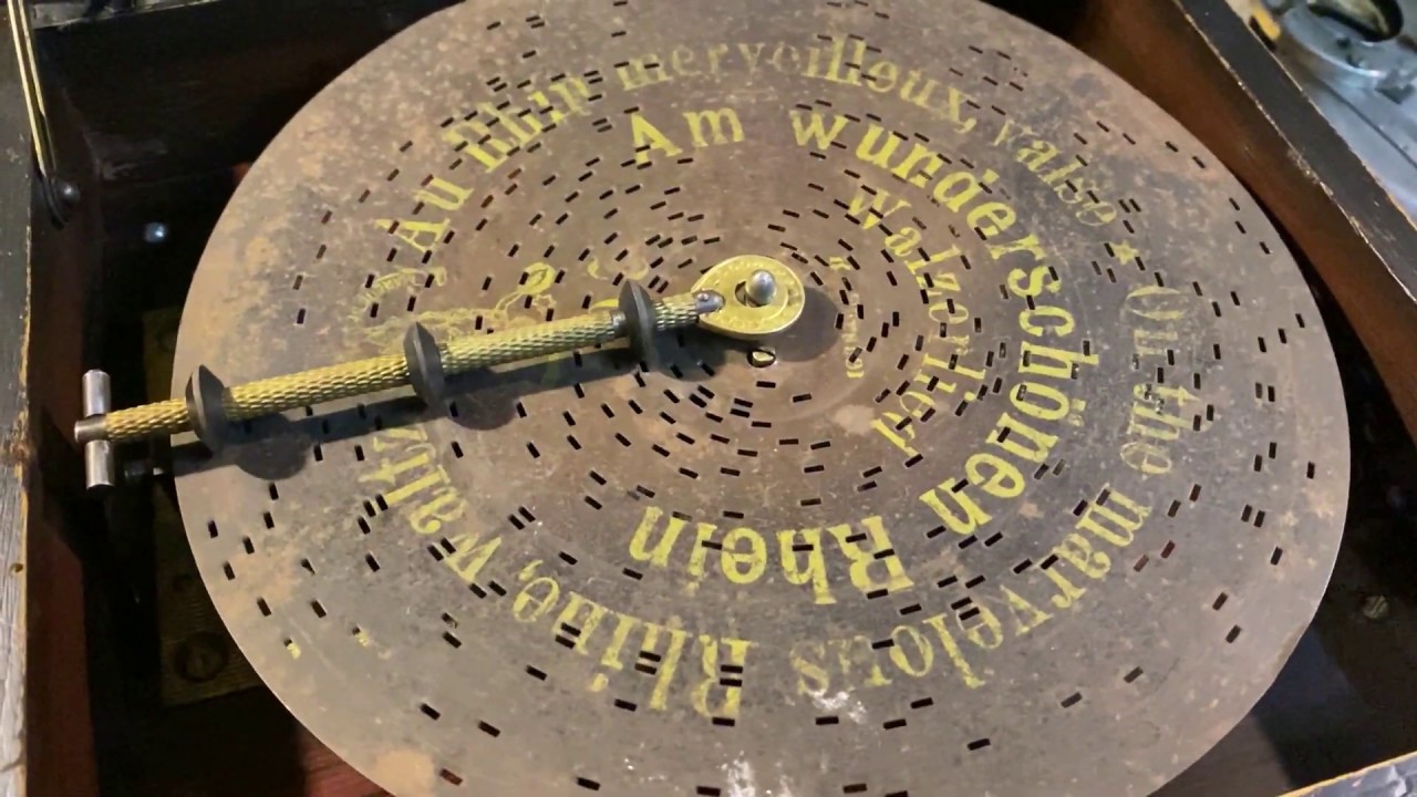 POLYPHON disc 8" No. 263 "On The Marvelous Rhine" - YouTube