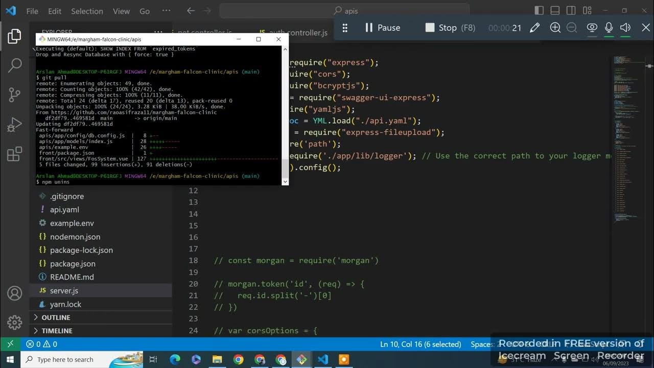 how to uninstall dotenv in node.js - YouTube