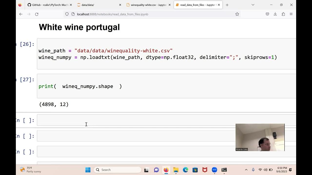 Loading CSV files into PyTorch tensors - YouTube
