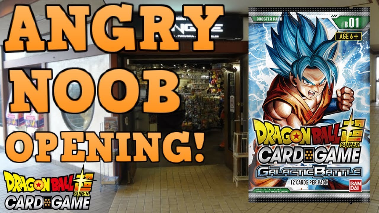 ANGRY NOOB OPENS DRAGON BALL SUPER CARD GAME BOOSTER PACKS! PT. 2 - YouTube