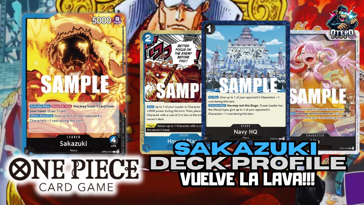 SAKAZUKI DECK PROFILE | ONE PIECE CARD GAME - YouTube