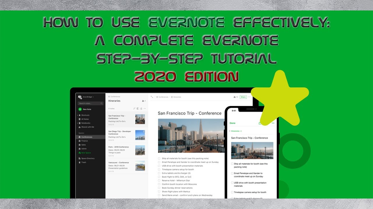 How to use Evernote Effectively | A Complete Evernote Step by Step Tutorial of 2020 Edition ...