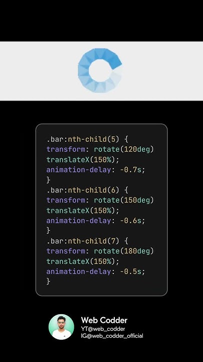 Blue Triangle Loader Animation / Rotating Shape with HTML & CSS #viral #coding - YouTube