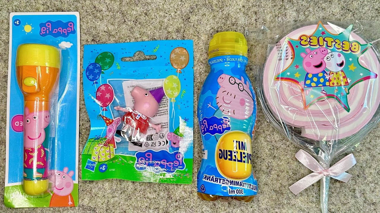 Satisfying Peppa pig ASMR Video • Funny Candy Marshmallow Lollipop ...