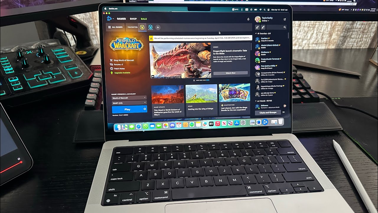 MacBook Pro 14 inch M2 MAX 38 Core GPU World of Warcraft review - YouTube