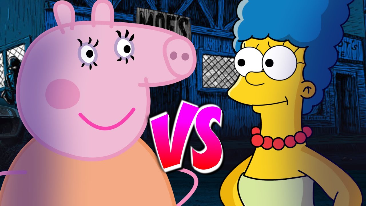 Marge Simpson vs Mama Cerdita BATALLA DE RAP ANIMADA - YouTube