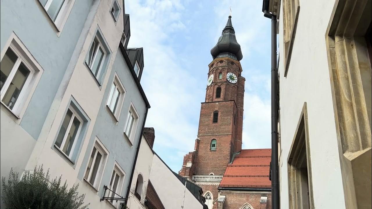 Straubing - Basilika St. Jakob: Hochfesteinläuten zu Fronleichnam mit den Glocken 10 9 8 7 5 4 3 ...
