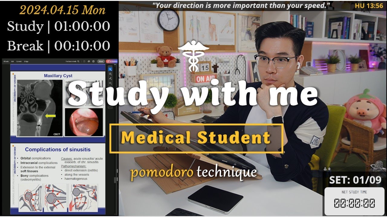 (24.04.15.MON) Study with me 👨🏻‍⚕️| 10 Hrs | Pomodoro Timer | 🔥ASMR | SeewhY - YouTube